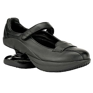 Z-CoiL Pain Relief Footwear Women's Sofia Slip Resistant Black Leather Mary Jane (8 C/D US, Black, Numeric_8)