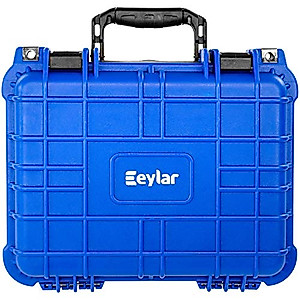 Eylar Protective Hard Camera Case Water & Shock Proof w/Foam TSA Approved 13.37 Inch 11.62 Inch 6 Inch Blue (Blue)
