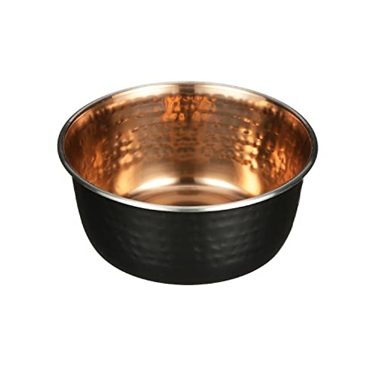 Neater Pet Brands Hammered Decorative Designer Bowls - Luxury Style Premium Dog and Cat Dishes (Small, Black Copper)