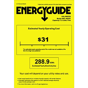 Kalamera 80 Bottle Freestanding Compressor Wine Cooler-Stainless Steel & Black/Single Zone Thermostat with Touch Control/Blue LED Lighting