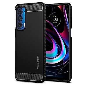 Spigen Rugged Armor Designed for Motorola Edge (2021) Case (2021) - Matte Black