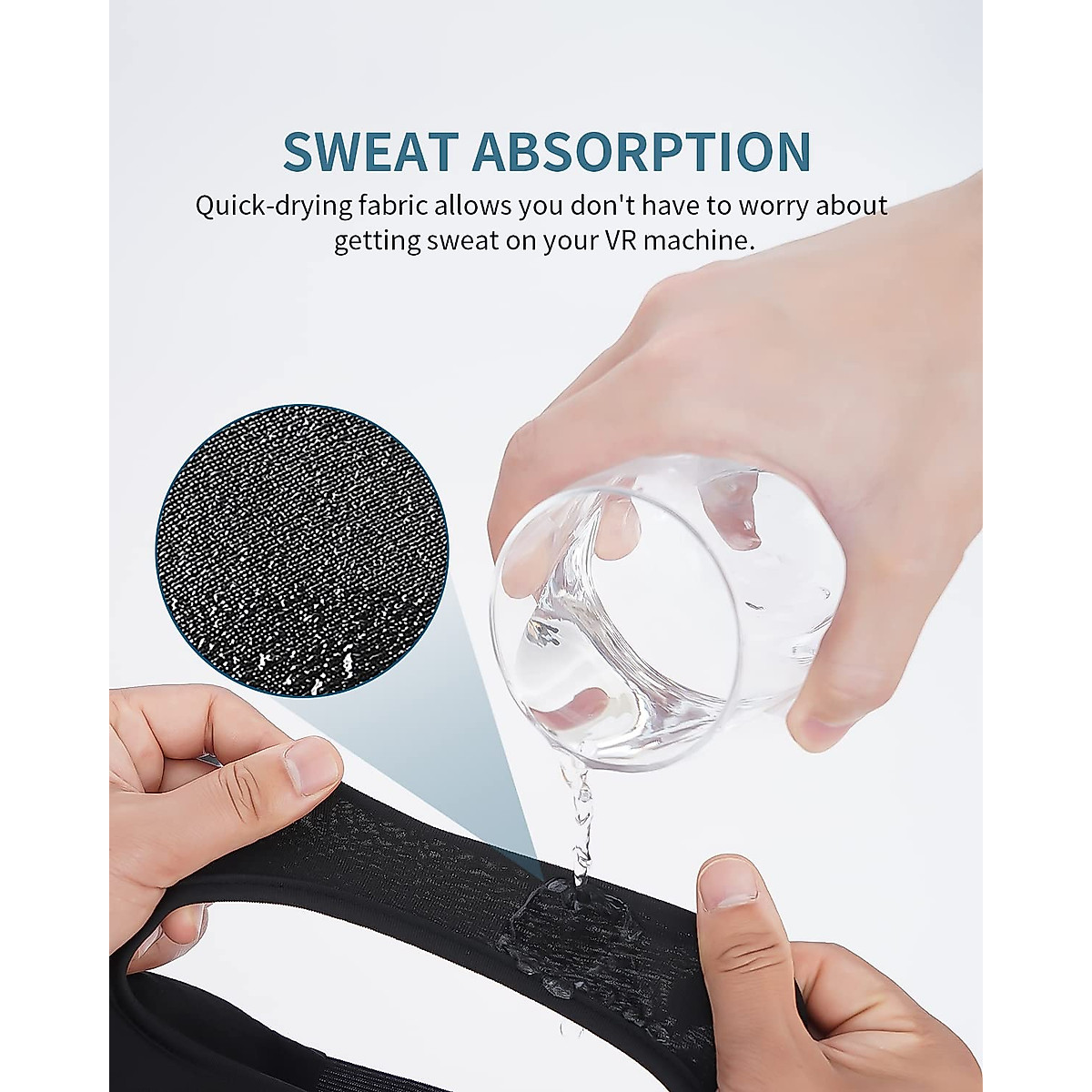 VR Masks, Anylion VR Facemask Accessories Sweat-Absorbing Quick-Drying & Breathable Sweatband for Exercise, Skin Protecting Replacement 3 Pieces