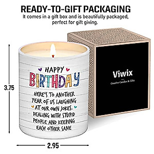 Friendship - Best Friend Gift for Women Birthday Unique - Happy Birthday Gifts for Friend, Bestie Lavender Candle 10Oz