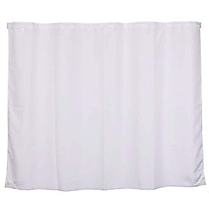 River Dream Snap in Fabric Shower Curtain Liner Replacement - 70W x 54H, White, with Magnets-Detachable Liner…