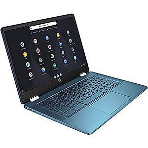 HP X360 Chromebook,14inch 2-in-1 Convertible Touchscreen, Intel Celeron N4020 Processor Up to 2.80GHz (4GB Ram 64GB SSD, Webcam, Chrome OS) (Renewed)