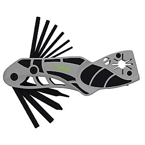 HME Compact Lightweight Hunting Pocket Multi-Functional 14-in-1 Handheld Archery Multi Tool - Wrench/Broadhead Sharpener Combo