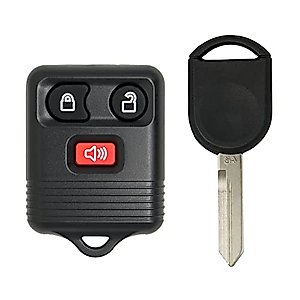 Keyless2Go Replacement for Keyless Entry Car Key Fob Vehicles That Use 3 Button CWTWB1U331, with New Uncut 80 Bit Transponder Ignition Car Key H85