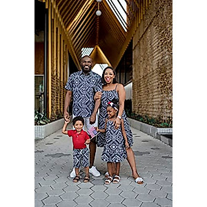 The Children's Place Baby Girls' and Newborn Dresses, Blue Bandana, 12-18 Months