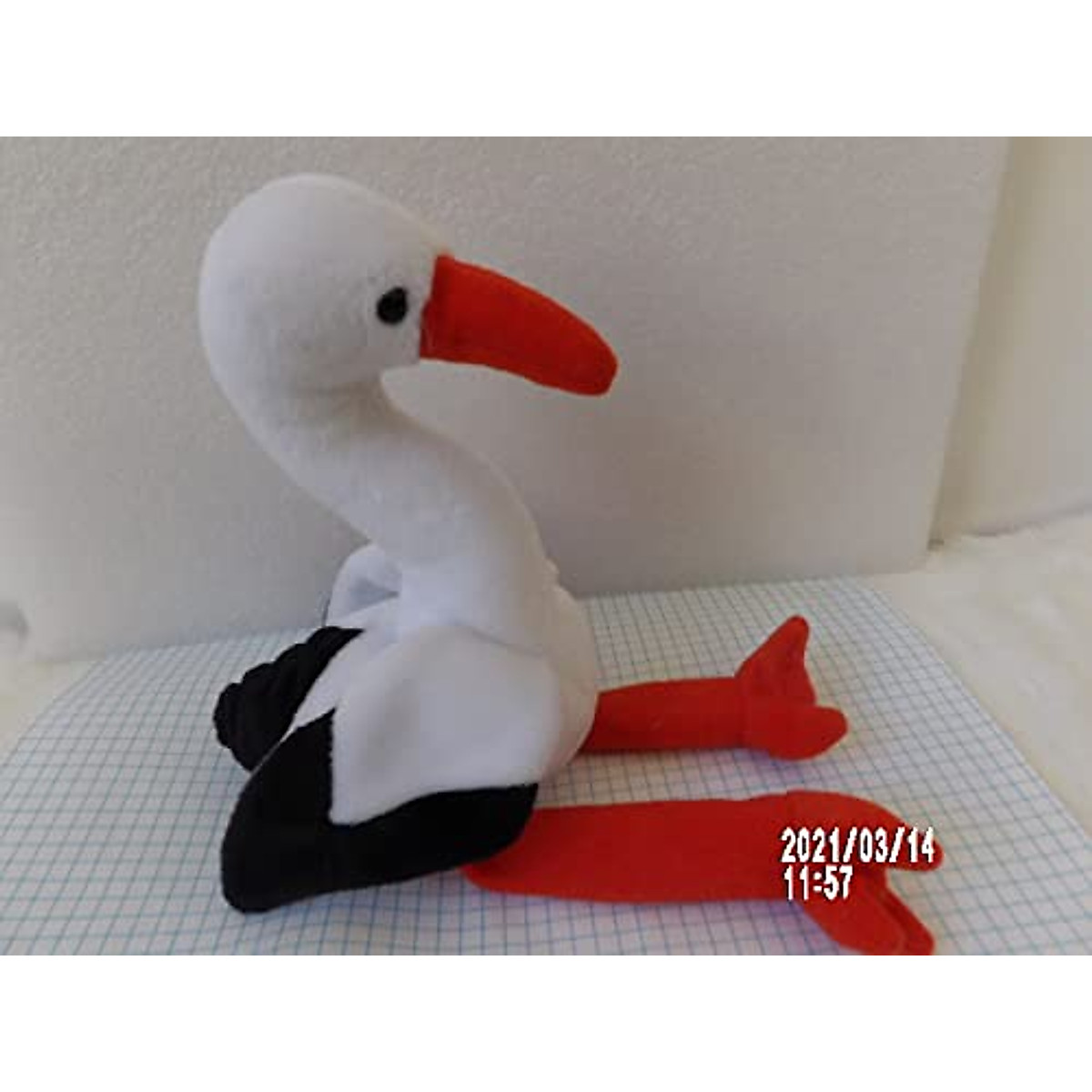 Beanie Babies Baby Ty Stilts Stork Bird w/ Tag ^G#fbhre-h4 8rdsf-tg1334286