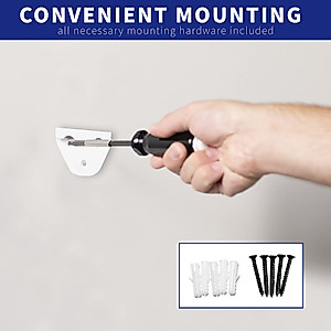 VIVO 2-in-1 Wall and Under Desk Mount Bracket Designed for PS5 and PS5 Slim Gaming Console, PlayStation 5 Standard and Digital Edition, Vertical Wall Display, 2 Controller Mounts, White, MOUNT-PS5CW