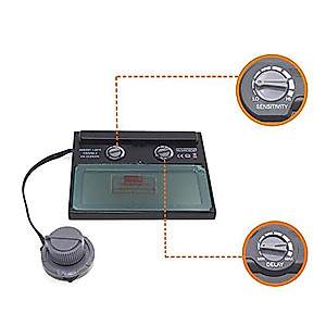 AnEssOil Solar Powered Fully Automatic Darkening Welding Helmet Mask Grinding LCD Welder Protective Gear (White)