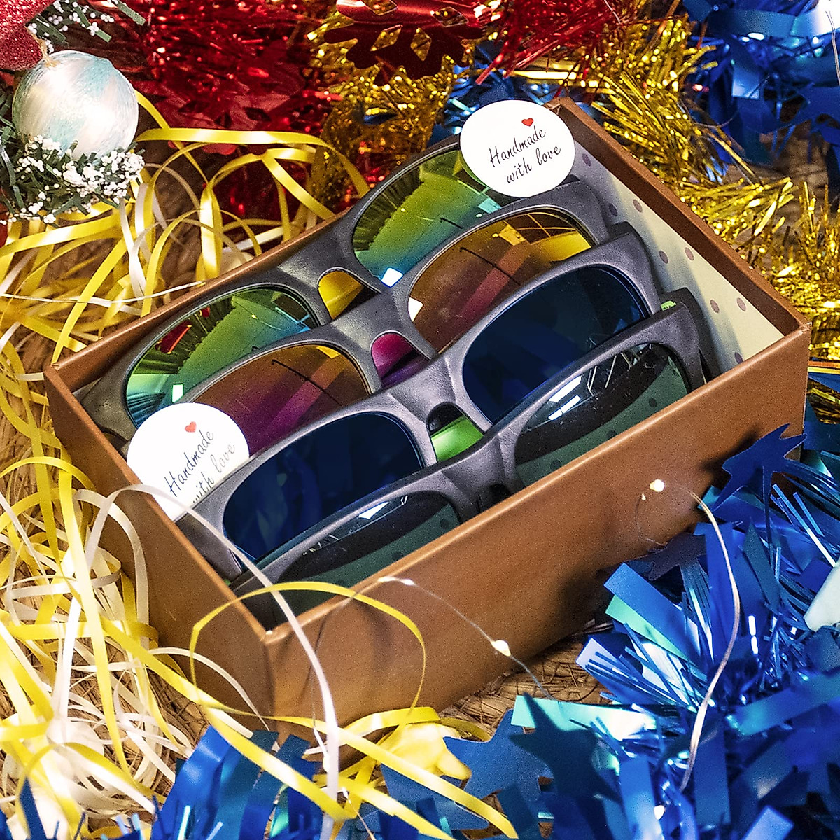 Sunglasses Bulk for Party favors, 48 Pack Neon Plastic Sunglasses with UV400 Protection, Great Gift for Birthday Supplies, Graduation, Summer Pool Beach Party favors, Goody Bag Filler for Boys Girls