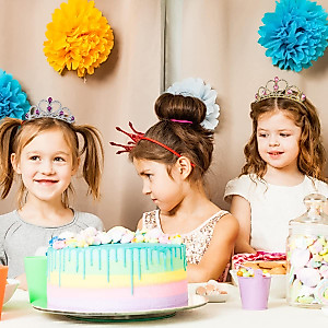 Lovelyshop Purple Gems Rhinestone Tiara for Little Kid Big Kid Prom Birthday Prinecess Crown