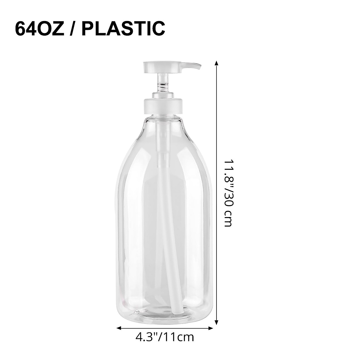 VOTLEVT 64 OZ Laundry Detergent Dispenser, Liquid Laundry Soap Dispenser, Plastic Fabric Softener Holder and Container, Laundry Room Organization, 2 Pack