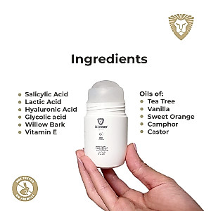 Leovard- Men & Women Razor Bump and Ingrown Hairs Serum - After Your Shave Solution Roll-On for Ingrown Hairs, Razor Bumps, Irritation, Blemishes and Discoloration