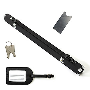 Smith & Basil Cello Bow Case - Fits Two 4/4 Violin, Cello or Viola Bows - Hard Outer Shell with Premium Internal Velvet Padding - Shoulder Strap, Name Tag and Music Sheet Clip Included