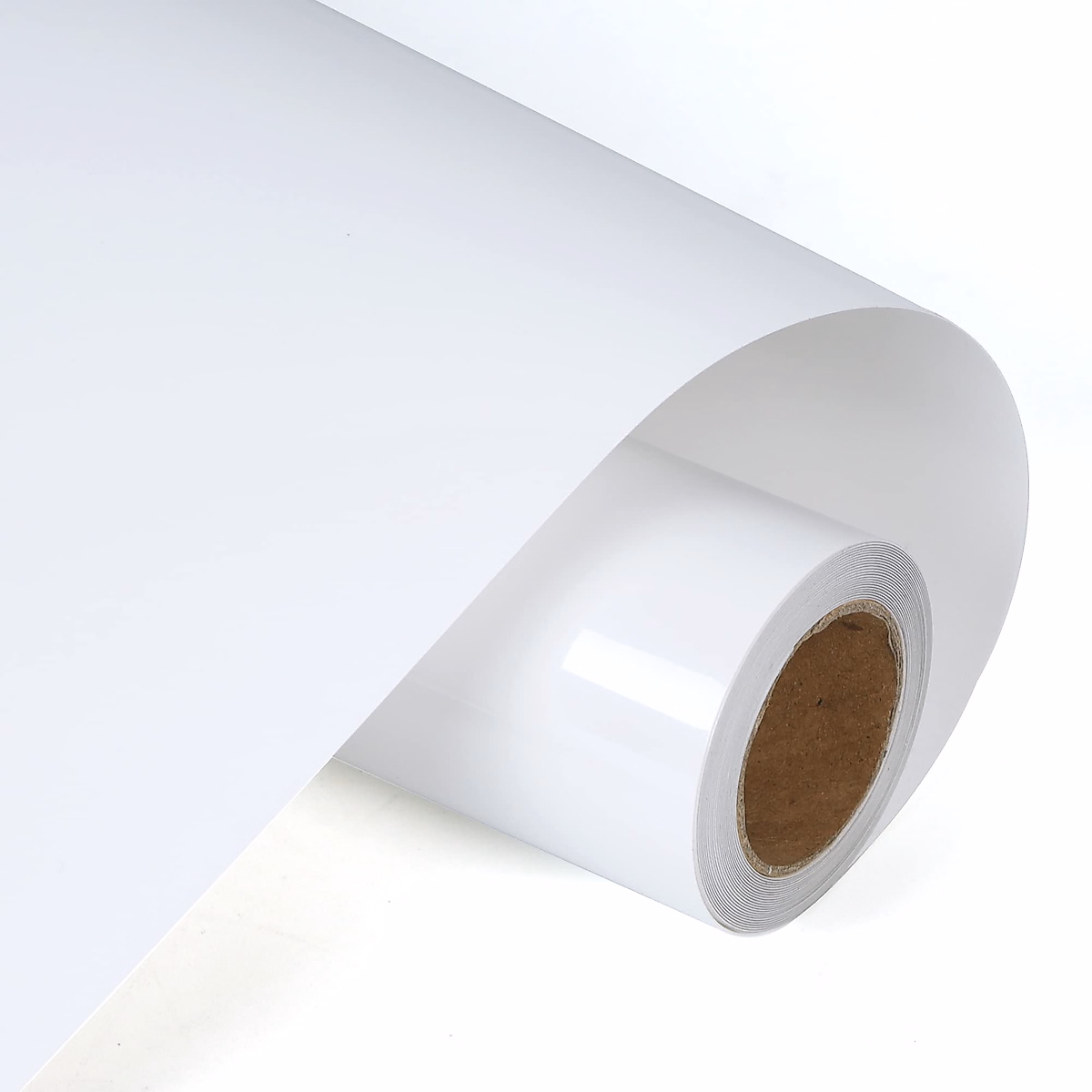 RENLITONG White HTV Iron on Vinyl 12Inch by 10ft Roll HTV Heat Transfer Vinyl for T-Shirt HTV Vinyl Rolls for All Cutter Machine - Easy to Cut & Weed for Heat Vinyl Design