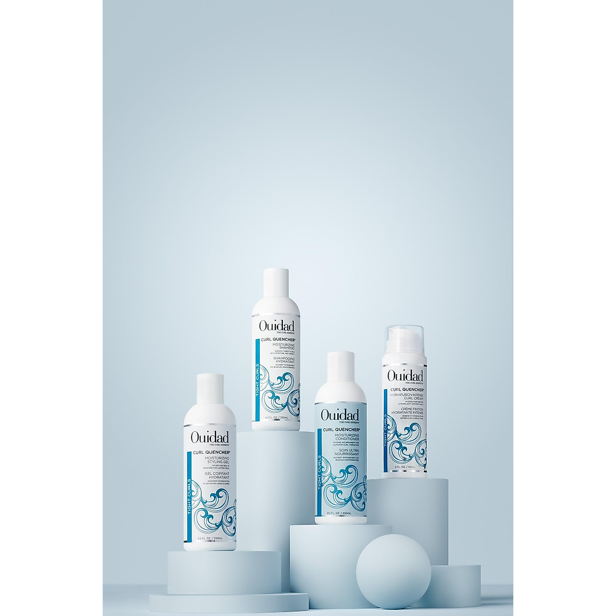 Ouidad Curl Quencher Moisturizing Shampoo - 8.5 fl oz, Curl Defining Hair Shampoo for Nourished & Hydrated Curls, Vegan, Color Safe Shampoo with Chamomile & Vitamin A & E, For Tight Curls