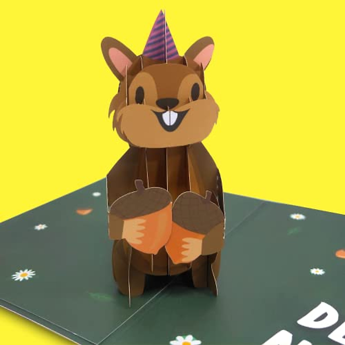 Sleazy Greetings Squirrel Pop Up Birthday Card | Funny Birthday Card for Men Women | Squirrel 3D Greeting Cards 5x7 Inch