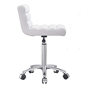 Beauty Salon All Purpose Rolling Stool Manicure Technician Stool Doctor Office Tattoo Stool With Height Adjustment - Jockey