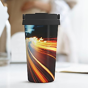 WANGXUEE Abstract Modern Print 500ml Stainless Steel Travel Tumbler Double Wall Vacuum Insulated Coffee Mug