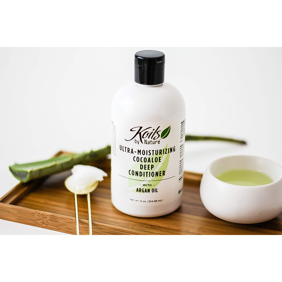 Koils by Nature Ultra-Moisturizing Cocoaloe Deep Conditioner | 8 Oz | Retain Moisture, Prevent Breakage, Adds Protein | Argan Oil