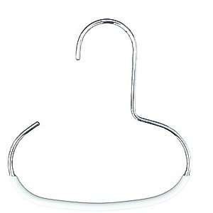 Semi Round Scarf Hook Non-Slip Hanger Color: White