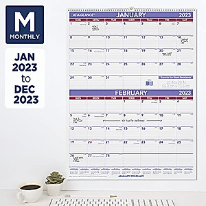 AT-A-GLANCE 2023 Wall Calendar, 22" x 29", Large, 2 Month Reference (PM928)