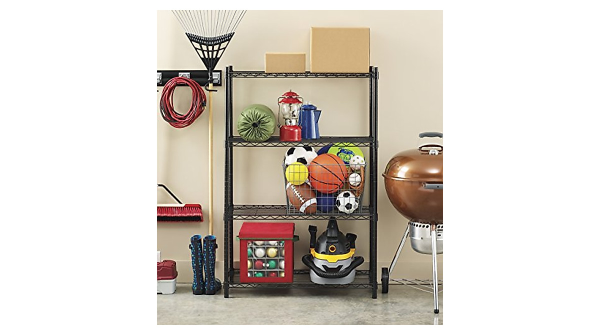 Whitmor Supreme 4 Tier Shelving - Heavy Duty Adjustable Storage