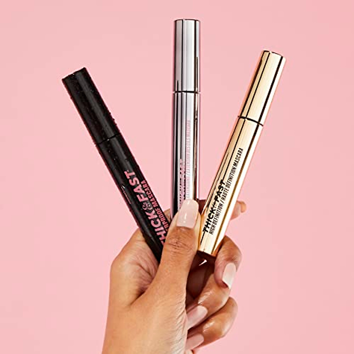 Soap & Glory Thick & Fast Super Volume Mascara, Black - Longer, Fuller, Voluminous Mascara - NOFLAKE24 Flake Free Mascara - Clump Free Supersize Extra Curl Volume Mascara (10ml)