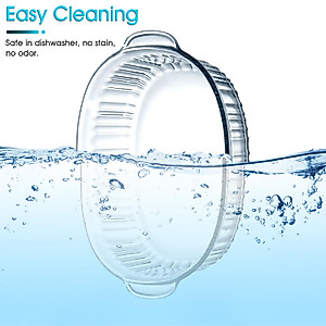 NUTRIUPS 4-pieces Oval Glass Casserole Dish with Lid, Set of 2（1.9 QT+3 QT) Borosilicate Glass, Oval Casserole Dish for Oven