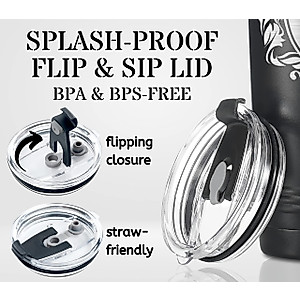 Personalized Coffee Mug with Initial J, Monogrammed Travel Tumbler for Him, Custom Cups, Unique Birthday Christmas Gifts for Men who Have Everything