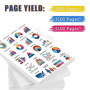 Compatible TN336 TN-336 Toner Cartridge (C/M/Y, 3-Pack) Replacement for Brother HL-L8350CDWT L9200CDW MFC-L8600CDW L8650CDW DCP-9270CDN L8450CDW L8400CDN Laser Printer.