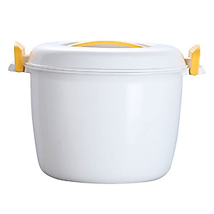 Housoutil Rice Cooker Oven Food Steamer Stew Pot Microwave Pasta Maker Japanese Rice Cooker Microwave Cookware Rice Cooker Cooker Rice Cooker for Microwave Oven Food Container Home