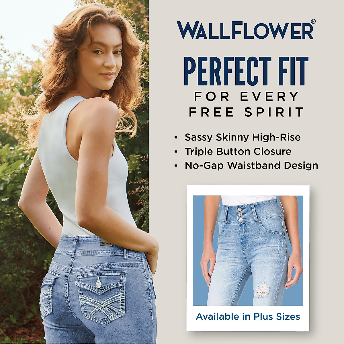 WallFlower Women's Sassy Skinny High-Rise Insta Soft Juniors Jeans (Standard and Plus), Riverton, 13