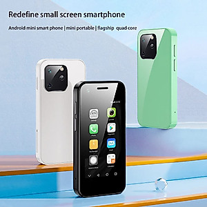 Mini Smart Phone SOYES XS13 3G Android 6.0 Portable Super Small Mobile Phone 2.5'' 1GB RAM 8GB ROM Backup Cellphone Lightweight 500mAh 5MP Student Cellphone Quad Core Celular (Black) (Black)