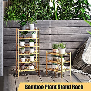 Furshus 3-Tier Small Shoe Rack for Entryway, Stackable | Heavy Duty | Multi-Function, Bamboo Free Standing Shoe Racks for Bedroom Hallway Closet