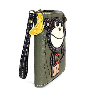 Chala Monkey Zip-Around Wristlet Wallet