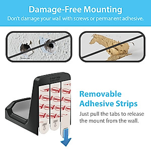 TotalMount – 4 Pack – Controller Wall Stands with Non-Slip Pads & Removable Adhesive for Xbox, PS5, PS4, and Nintendo – These Premium Holders Won’t Damage Your Wall with Screws or Permanent Adhesive