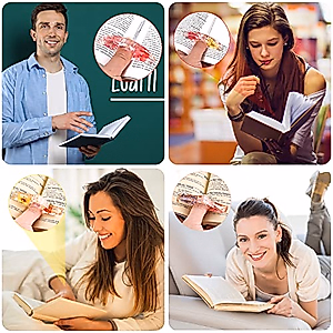 Prasacco Resin Book Page Holder Molds Dried Flower Resin Thumb Book Holder Molds DIY Transparent Bookmark Resin Molds (4 Shapes)