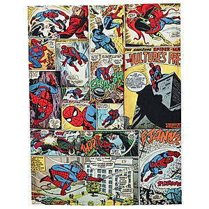 Marvel Spider-Man Retro Comic Book Style Kitchen Dish Towel and Pot Holder Set Multicolored