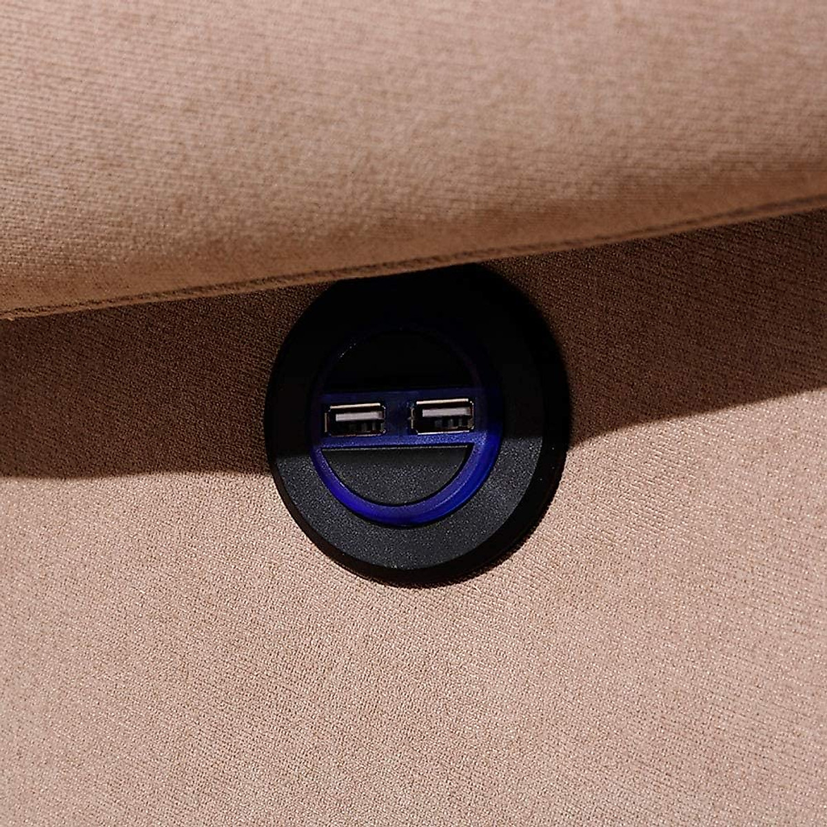 AYNEFY Electric Sofa Button, Electric Recliner Chair Sofa Replacement Button Lift Chair Hand Control Handset with Dual USB Charging Interface Smart Home