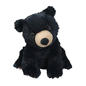 Warmies Black Bear Heatable and Coolable Weighted Teddy Bear Stuffed Animal Plush