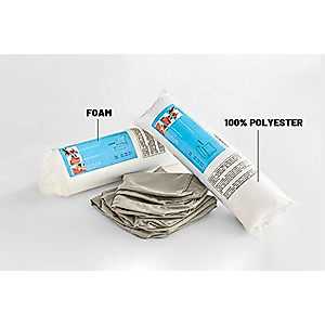 ARTPLAN Olefin 24x24 Deep Seat Patio Cushions for Outdoor Furniture,Extra 6 inch Thick,Back 18"x24",Removable,Replacement,Solid/Floral,Outdoor/Indoor,Khaki