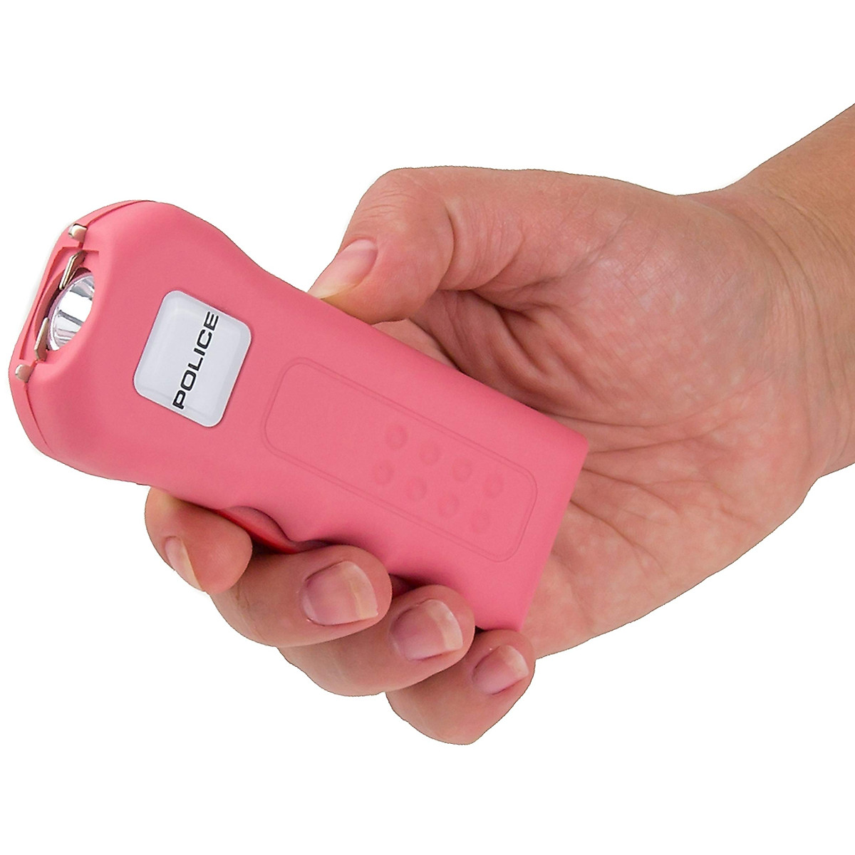 POLICE 512 Stun Gun with LED Flashlight Rechargeable, Pink