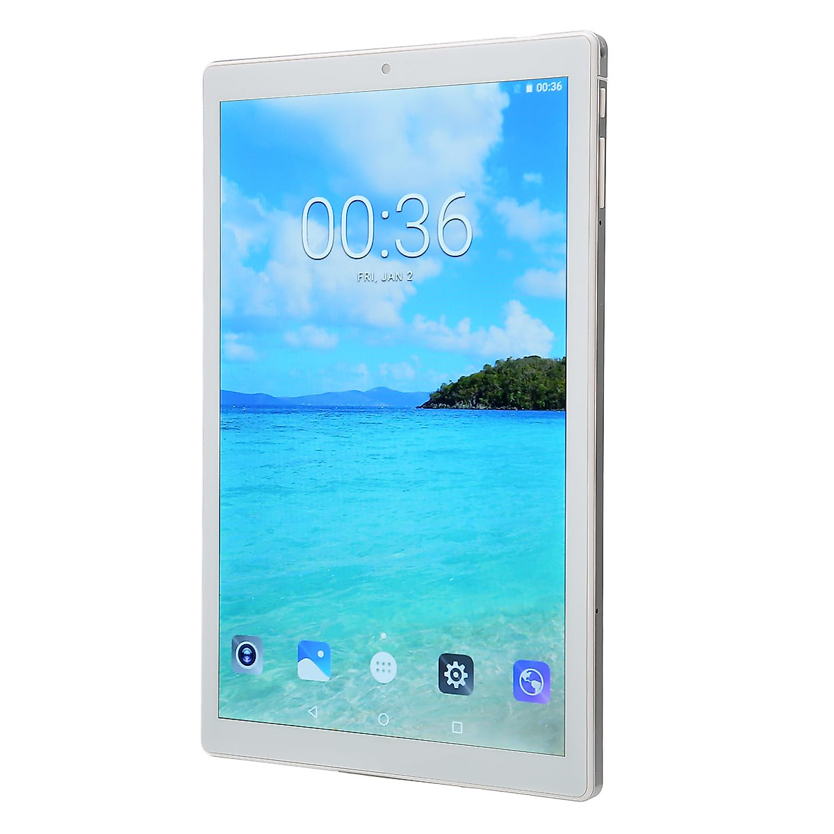 Tablet 10.1 Inch, Tablet for Android 10, FHD, FHD and HD Large Touch Screen, 6GB+128GB, Octa Core Processor, BT, 2.4G 5G Dual Band WiFi, Dual SIM Dual Standby (Silver)