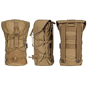 IDOGEAR Tactical Pouch Molle Drawstring Magazine Dump Pouch Mag Recycling Pouch Universal Bag (Coyote Brown)