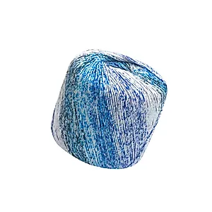 Healifty 133M Crochet Yarn Knitting Yarn Soft Cotton Yarn Color Gradient Hand Knitting Supplies for Sweater Scarf Hat Shawl Blanket Sky-Blue