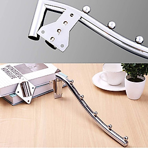 2 Pack Folding Wall Mounted Clothes Hanger, Laundry Hanger Dryer Rack Foldable, Stainless Steel Clothes Hook Coat Hanger Clothes Drying Rack with Swing Arm Holder for Closet Storage Bathroom Bedroom