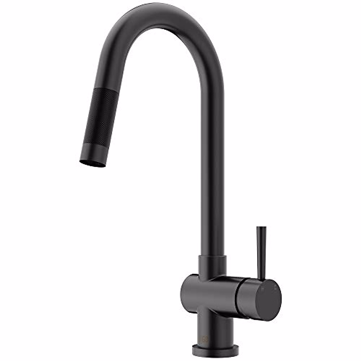 VIGO VG02008MB 17" H Gramercy Single-Handle with Pull-Down Sprayer Kitchen Faucet in Matte Black